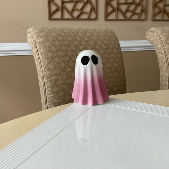 Hand Crafted | Accents | Xxl Pink Halloween Ghost Platter Decoration ...
